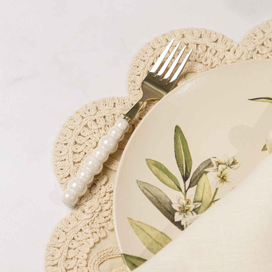 Conjunto de Talheres Copa e Cia 36 Peças Garbo Dots Champagne