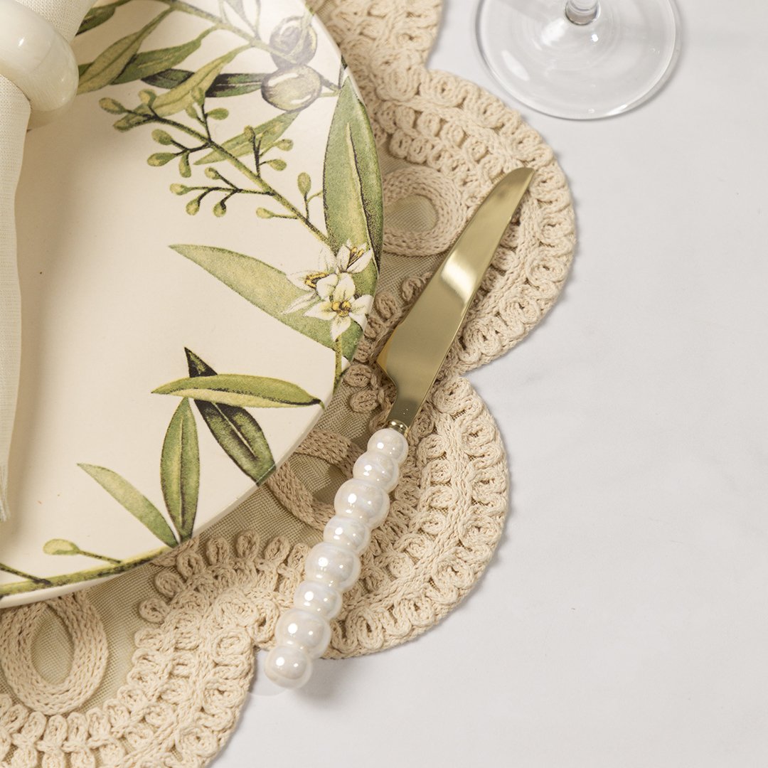 Conjunto de Talheres Copa e Cia 36 Peças Garbo Dots Champagne