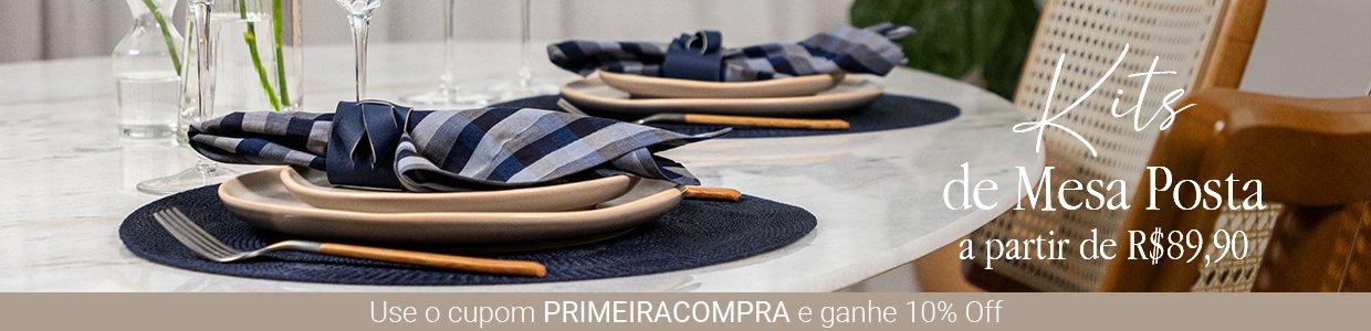 Kit Completo de Mesa Posta Copa e Cia - Copa e Cia